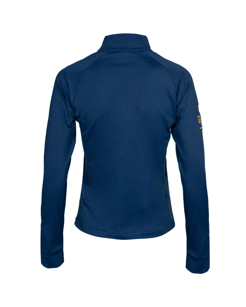 Ladies Long sleeve zip up base layer Navy Blue – THE HOUSE OF EQUINE